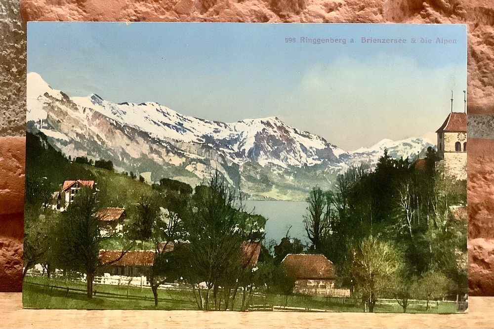 Antike AK - RINGGENBERG am Brienzersee & die Alpen (Gebraucht) in Root für CHF 1 – mit Lieferung ...