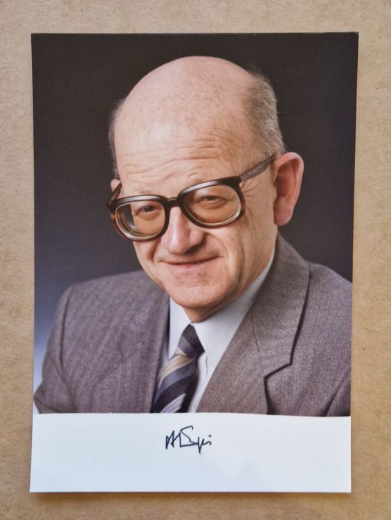 Alphons Egli - handsigniert - verstorben - Altbundesrat (Gebraucht) in ...