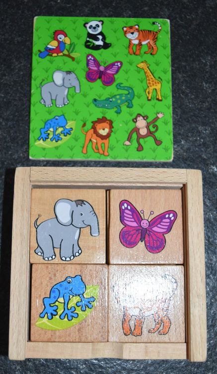 Holz Tier-Memory 20teilig (Gebraucht) in Aeschi (SO) für CHF 3 – mit ...