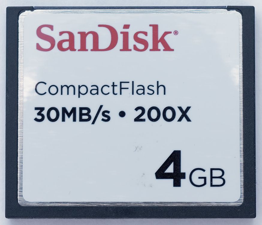 SanDisk CompactFlash TM 4GB "30MB/s.200" | Kaufen auf Ricardo