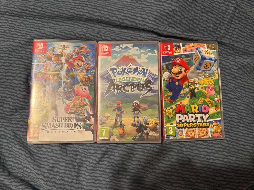 3 Switch Spiele: Smash Bros, Mario Party, Pokemon | Kaufen auf Ricardo