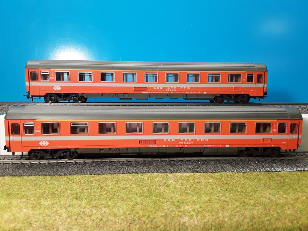 2 x Roco 4236D SBB Eurofima Wagen _ Schnellzug _ AC Spur H0 | Kaufen ...