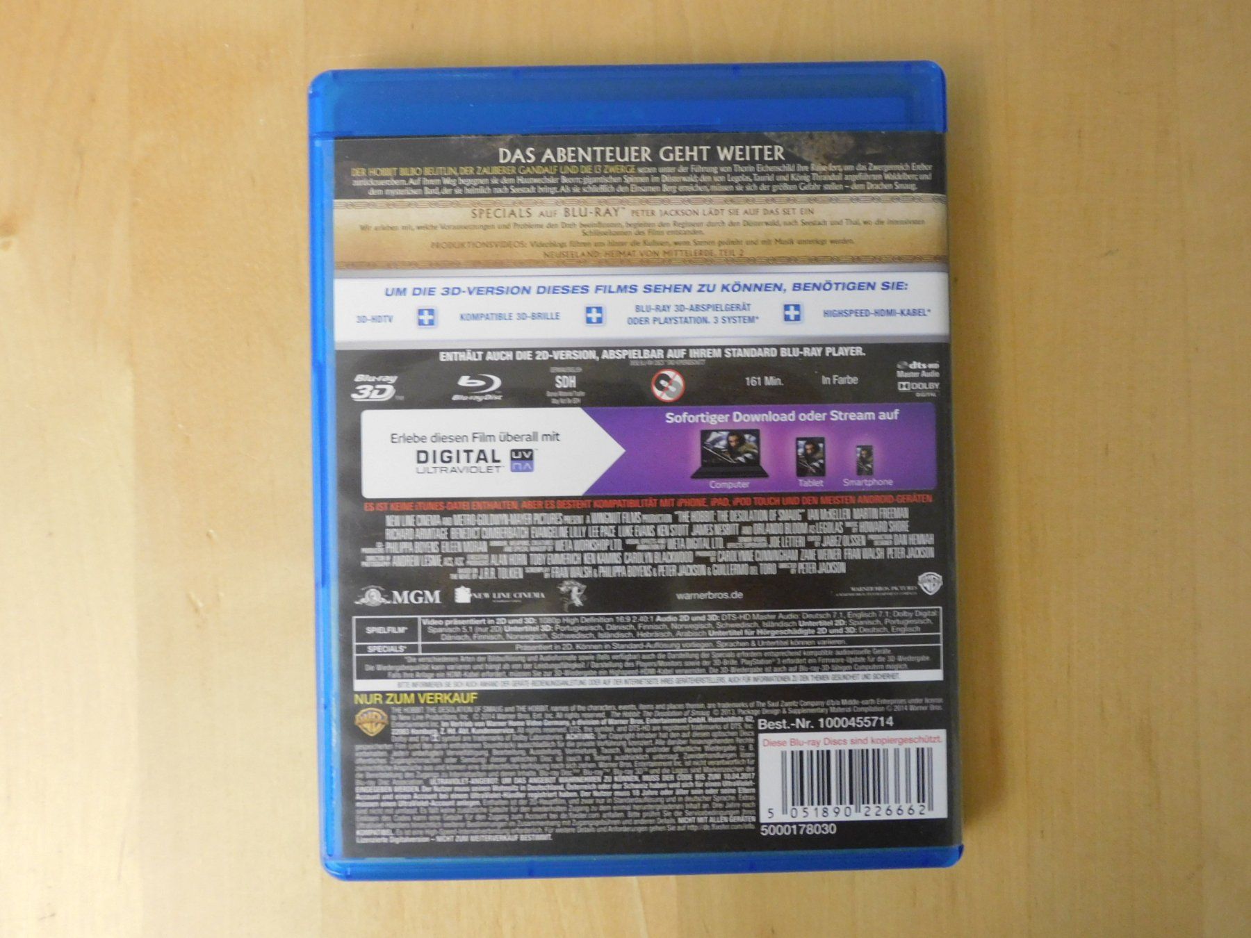 2 x Hobbit - 3 D - Smaugs Einöde und Eine unerwartete Reise (Gebraucht ...