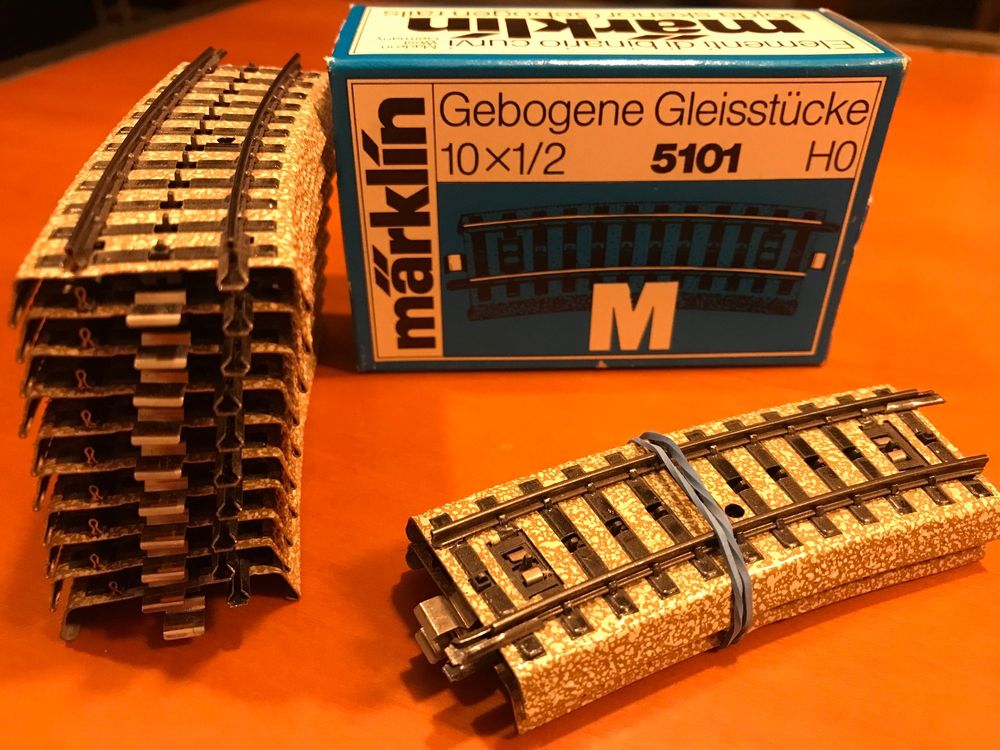 ** 12 x MÄRKLIN 5101 H0 gebogen 12 Ausgleichsschienen OVP ** | Kaufen ...