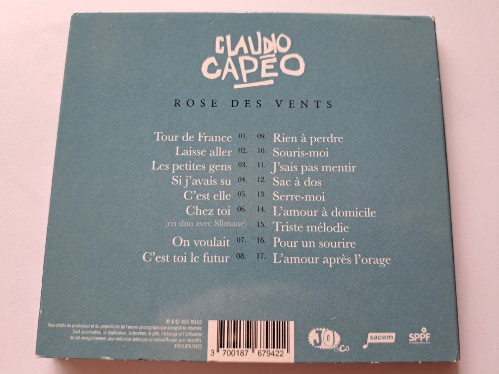 Cd Claudio Capéo - Rose de vents ( 2022 ) (D'occasion) à Pully pour CHF ...