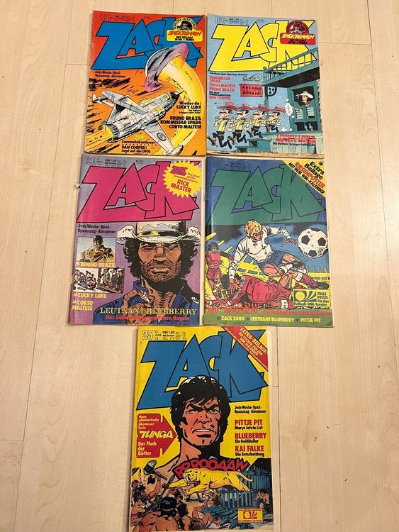 Comic Zack Nr. 15,16,20,24,25 Jahrgang 1974 (Gebraucht) in ...