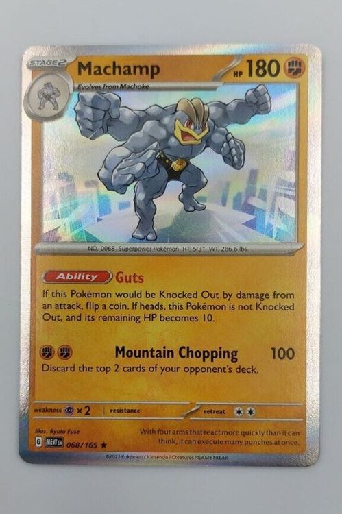 Machamp Holo (068/165 Set MEW 151) NM / ENG (Gebraucht) in COINTRIN für ...