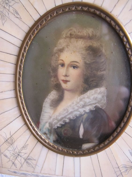 antikes Miniatur Damenportrait um 1900 | Kaufen auf Ricardo