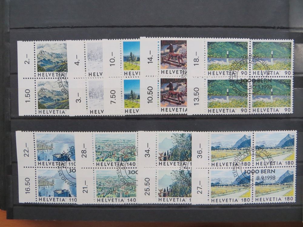 Dauermarken Bilder der Schweiz 1998 Viererblocks | Kaufen auf Ricardo