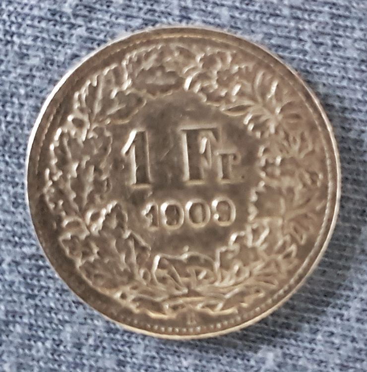 1 Franken 1909 uralte sehr rare Silbermünze ab nur 1 Fr !!! (Gebraucht) in Camignolo für CHF 2.6 ...