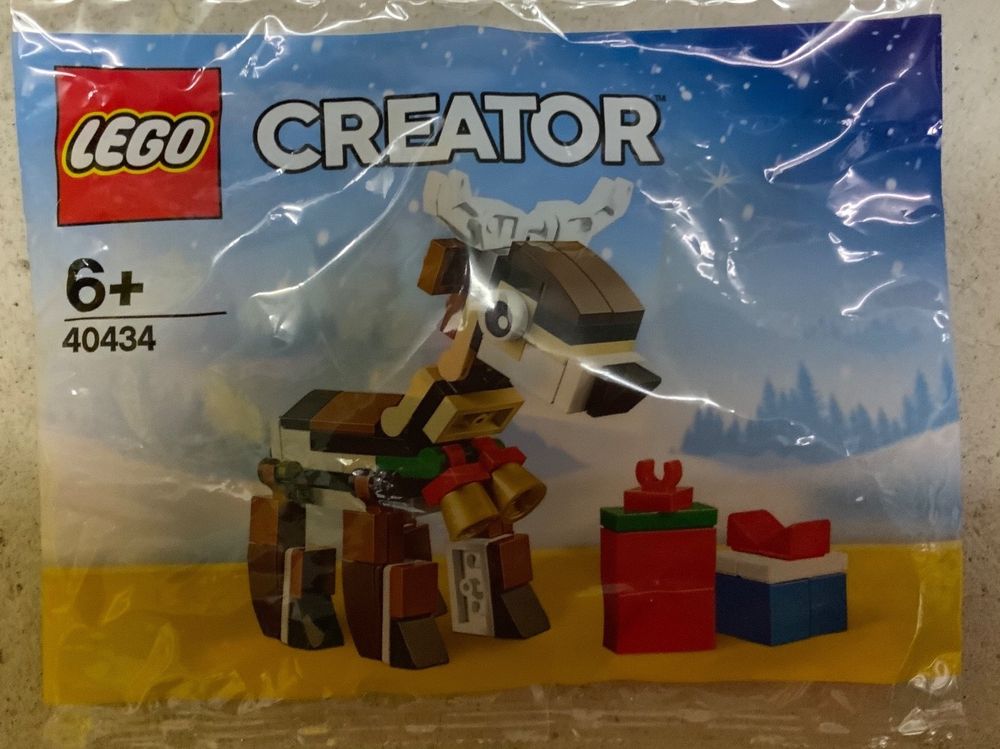 Lego christmas, lego reindeer, lego polybag, lego 40434 (Neu und ...
