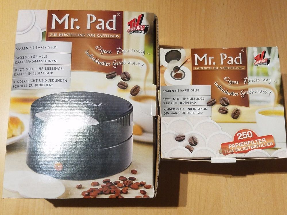 Kaffeepad Padmaker - Mr. Pad - Original mit Zubehör | Kaufen auf Ricardo