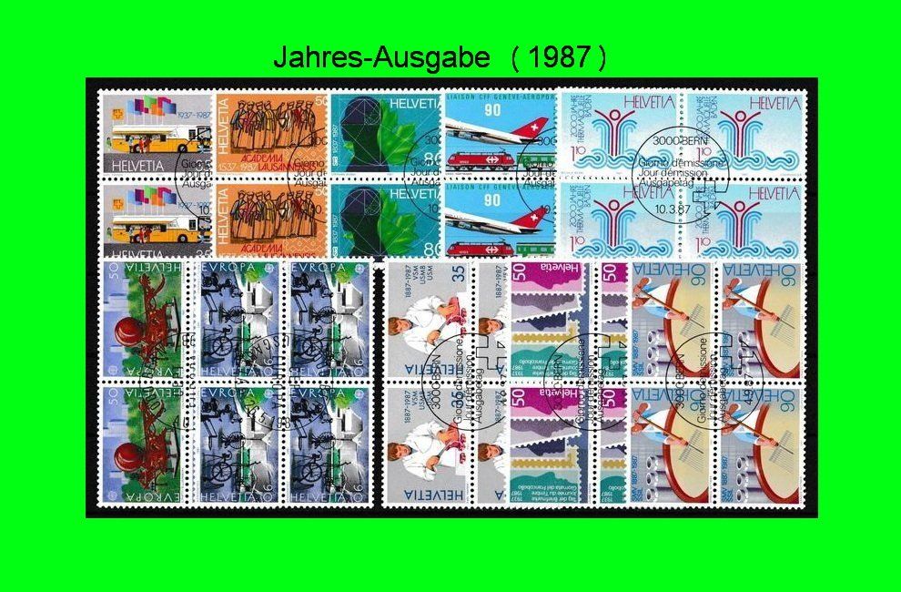 Viererblock "Jahres-Ausgabe 1987" | Kaufen auf Ricardo
