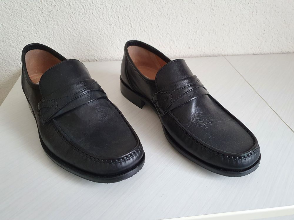 Penny Loafer Slipper Leder schwarz Gr.41 / Marke CHELMAN | Kaufen auf ...