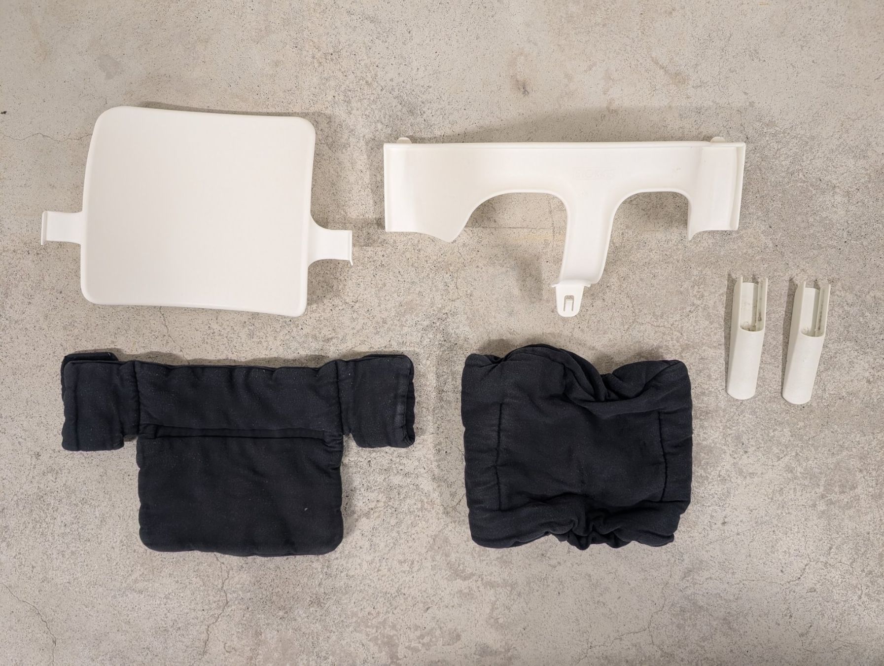 STOKKE Tripp Trapp Baby Set² White inkl. Stoffbezug + OVP (Gebraucht ...