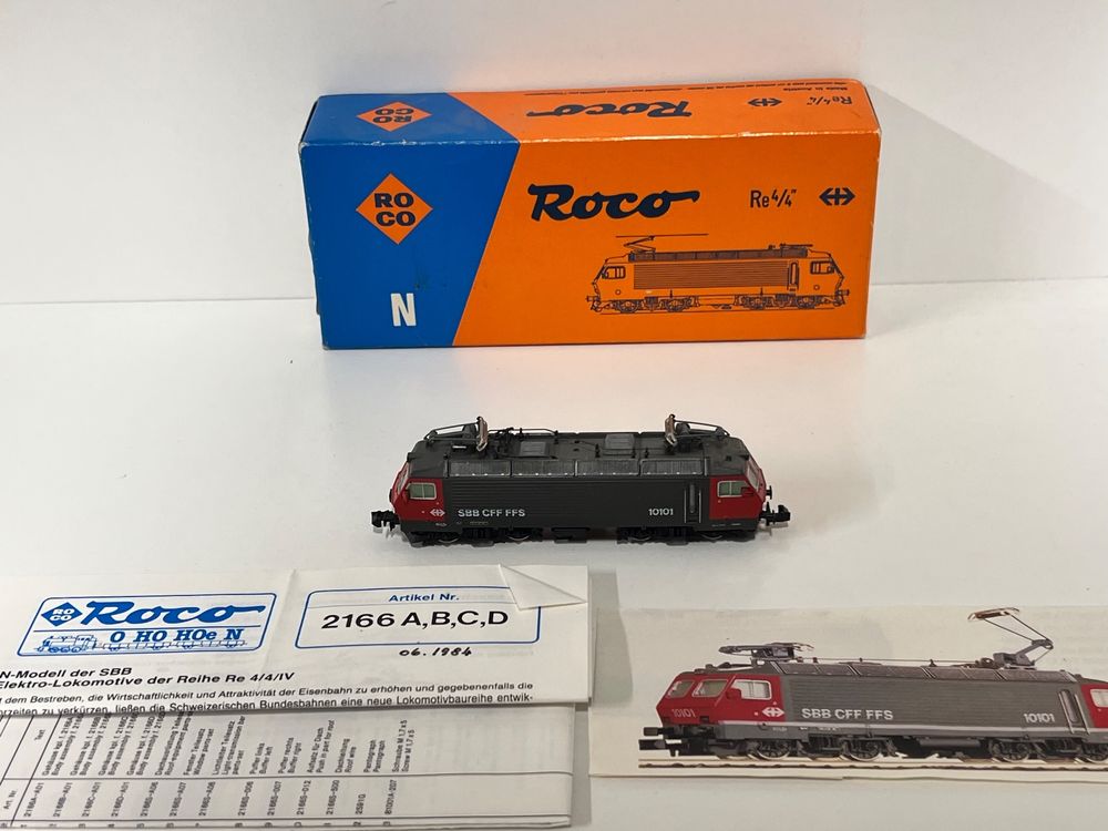 Roco 02166AB N SBB Re 4/4 IV rotgrau 10101 (Neu (gemäss Beschreibung ...