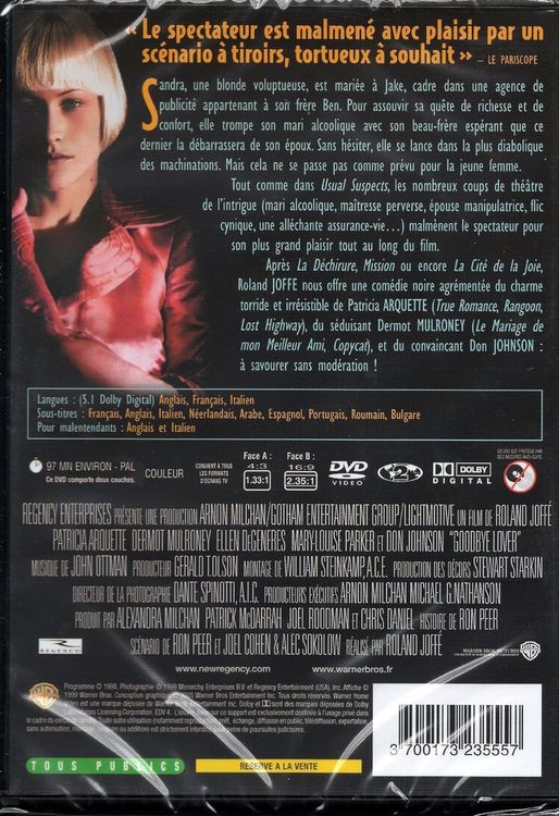 Goodbye lover (1999, DVD, Patricia Arquette) | Kaufen auf Ricardo