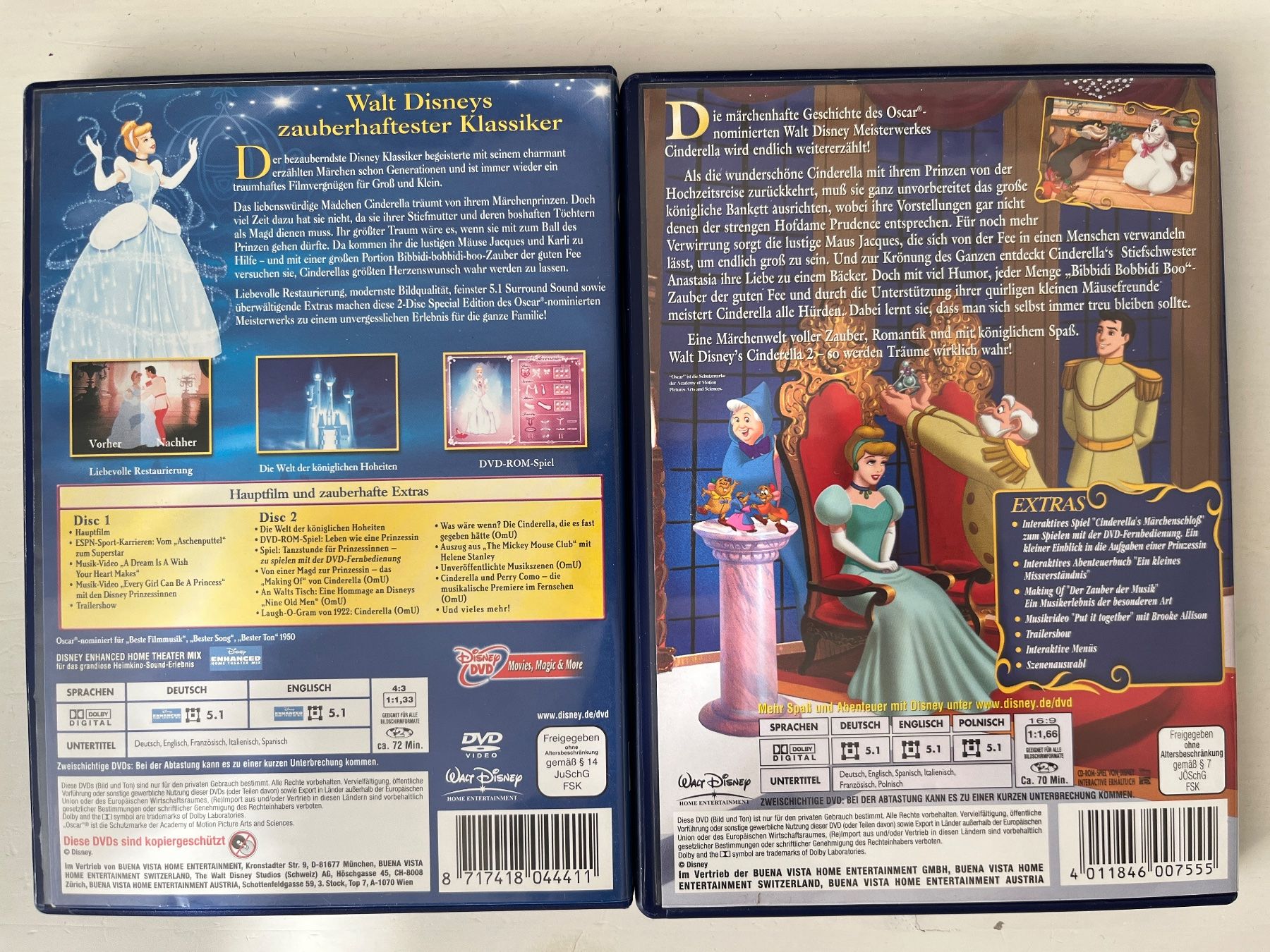 Disney | Cinderella 1 & 2 DVD 📀 (Neu (gemäss Beschreibung)) in Sierre ...