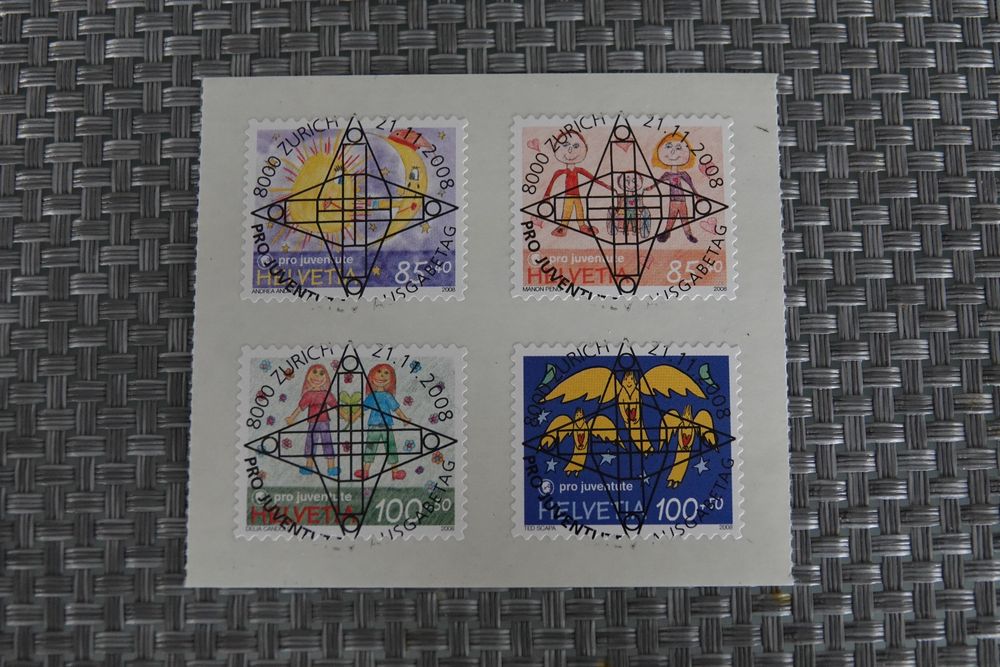 Pro Juventute "Zeichnen und Gestalten" 2008 ET-Vollstempel (Neu (gemäss Beschreibung)) in Goldau ...