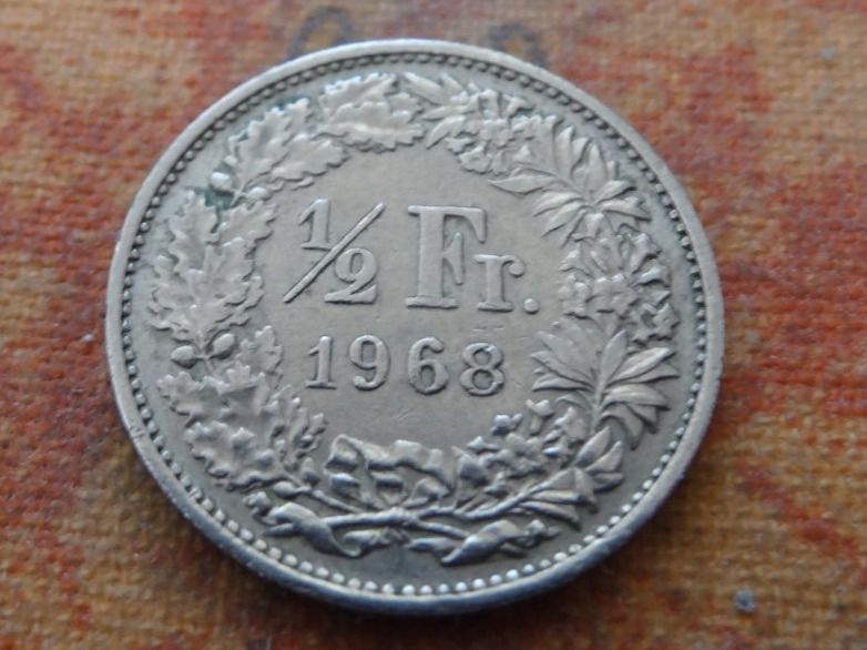 1/2 Fr. 1968 Sans/Ohne "B" | Kaufen auf Ricardo