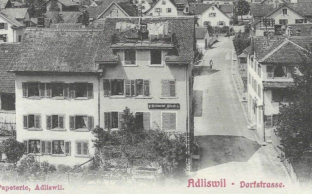 27.12.1911 seltenes Luftbild Adliswil Dorfstrasse/Zentrum (Gebraucht) in Zürich für CHF 24 – mit ...