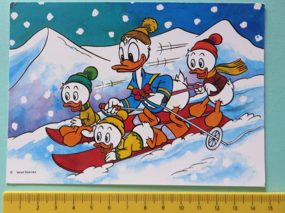 AK,CPA, W.DISNEY PROD. DONALD DUCK MIT SKI | Kaufen auf Ricardo