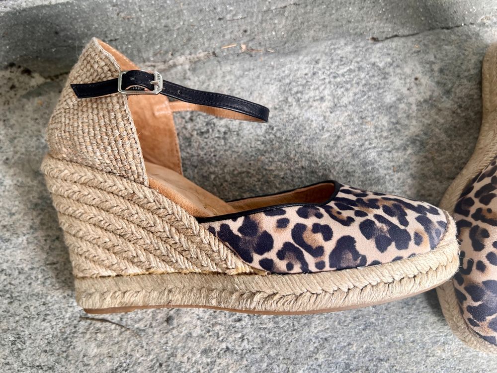 UNISA Sandalen Espadrilles, Gr. 35, Leopardmuster (Gebraucht) in ...