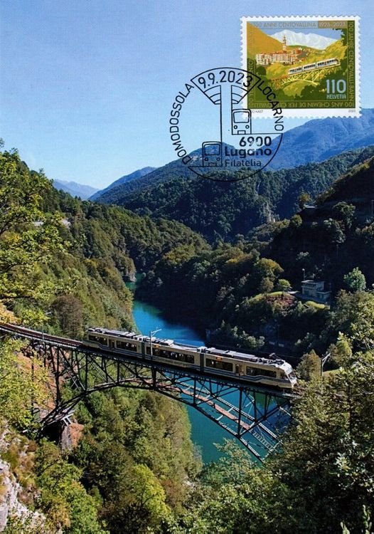 Maximumkarte Centovalli Bahn - Sonderstempel Centovalli23 (Neu (gemäss Beschreibung)) in ...
