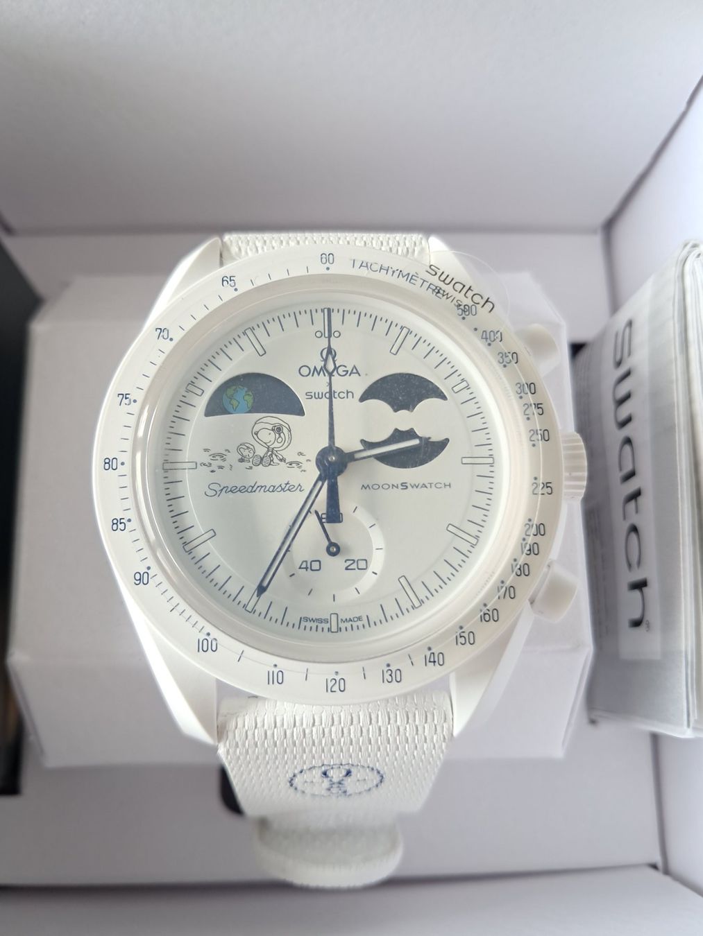 Swatch x Omega Mission to Earthphase Moonshine Gold Cold Mo. (Neu und ...