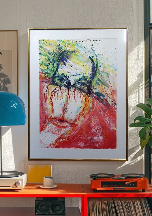 Linus SCHERER (geb. 1964) «Kopf und Fuss» Lithographie 27/40 (Gebraucht ...