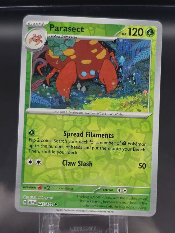 Parasect [Reverse Holo] #47 MEW 151 NM / 🇬🇧 (D'occasion) à COINTRIN ...