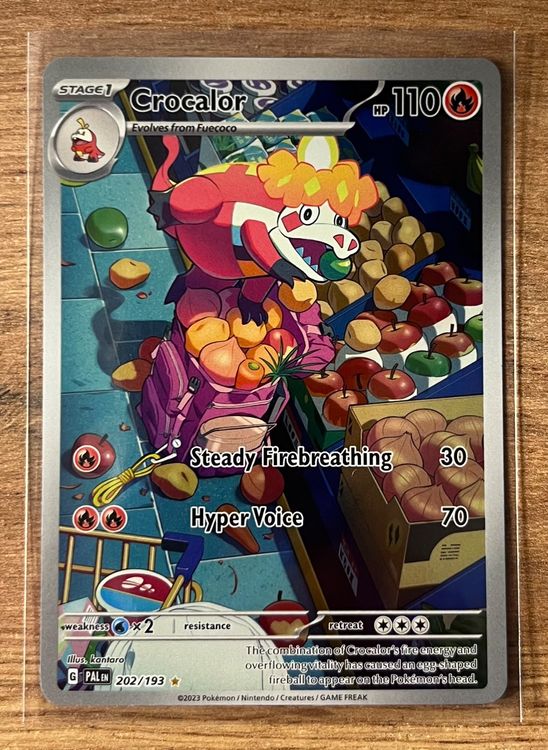 Crocalor 202/193 ILLUSTRATION RARE Pokemon Paldea Evolved (Neu (gemäss ...