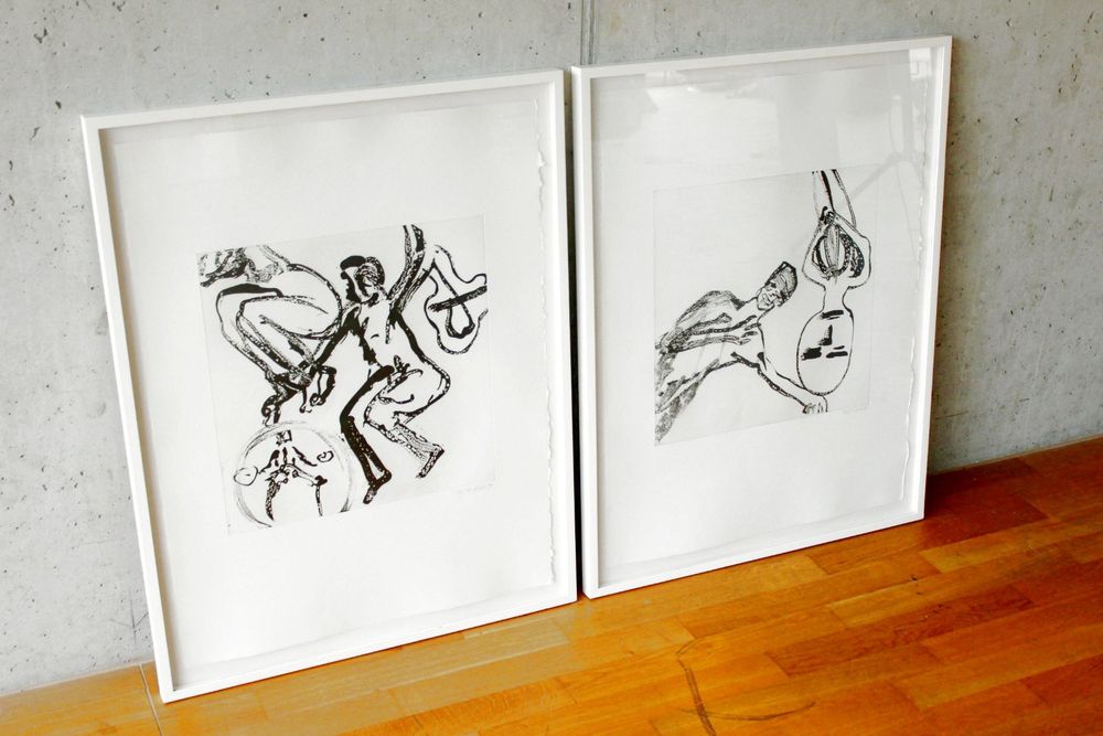 MARTIN DISLER (Swiss, 1949-1996) Gegenstücke, 2x Lithografie (Gebraucht) in Bern für CHF 1545 ...