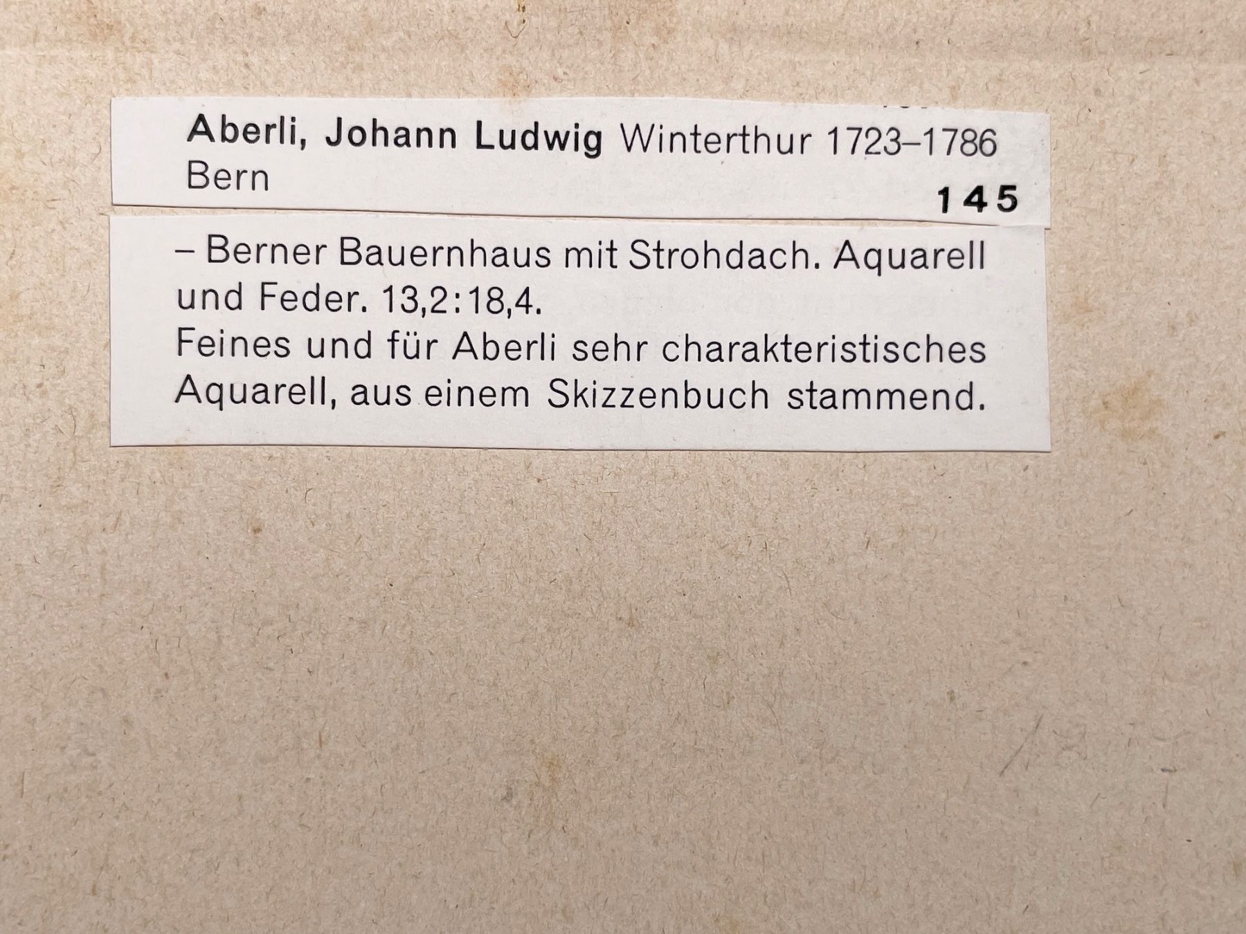 🟢 Johann Ludwig ABERLI (1723 - 1786) (Gebraucht) in Zürich für CHF 90 ...