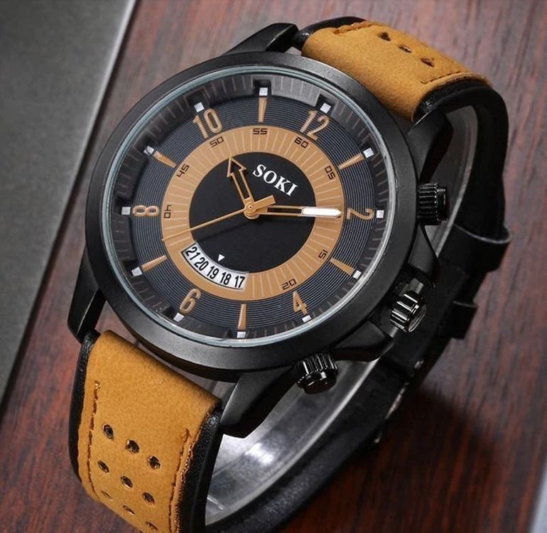 SOKI Uhr - Leder Sport / Montre SOKI - Edition Sport cuir | Kaufen auf ...