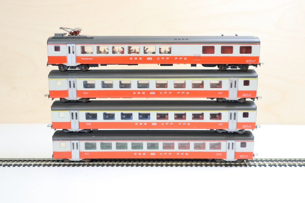 Liliput 4 x SBB Swiss Express Personenwagen Set | Kaufen auf Ricardo