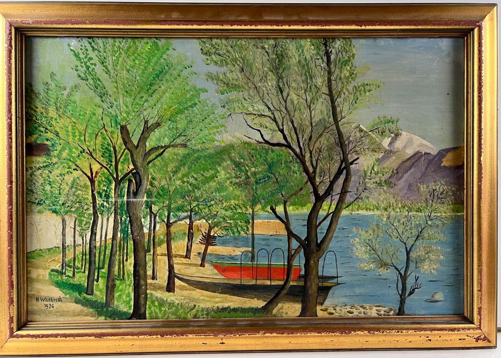 Antike Landschafts Gemälde Signiert. (Gebraucht) in Neuhausen am Rheinfall für CHF 10 – mit ...