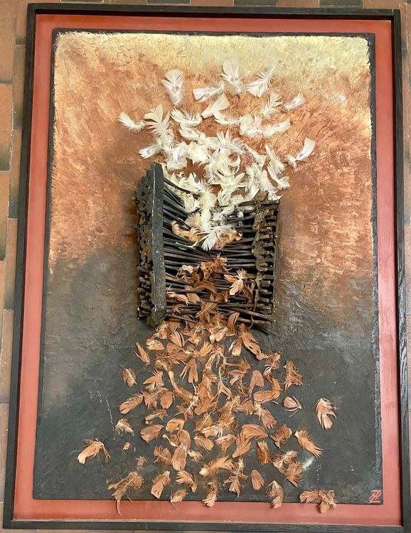 Grosse Interessante Mischtechnik Collage (Gebraucht) in Root für CHF 20 – nur Abholung auf ...