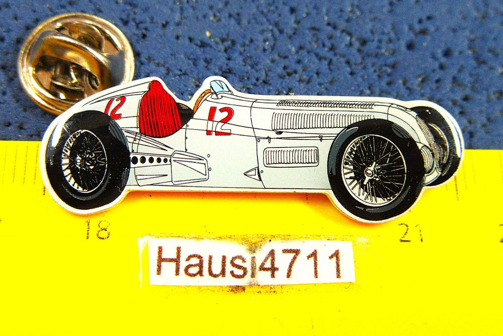 GP RACING-CAR MERCEDES NO.12 SILBERPFEIL OLDTIMER PIN GLASIE (Gebraucht ...