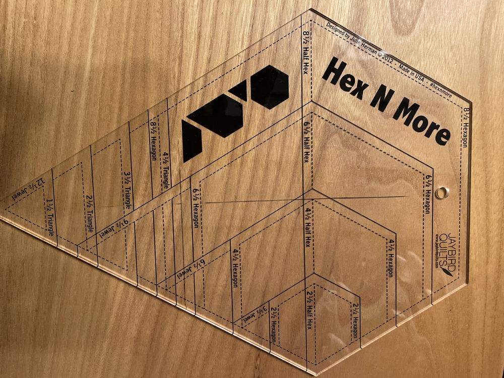 Hex N More Quiltlineal Ruler von Jaybird Quilts | Kaufen auf Ricardo