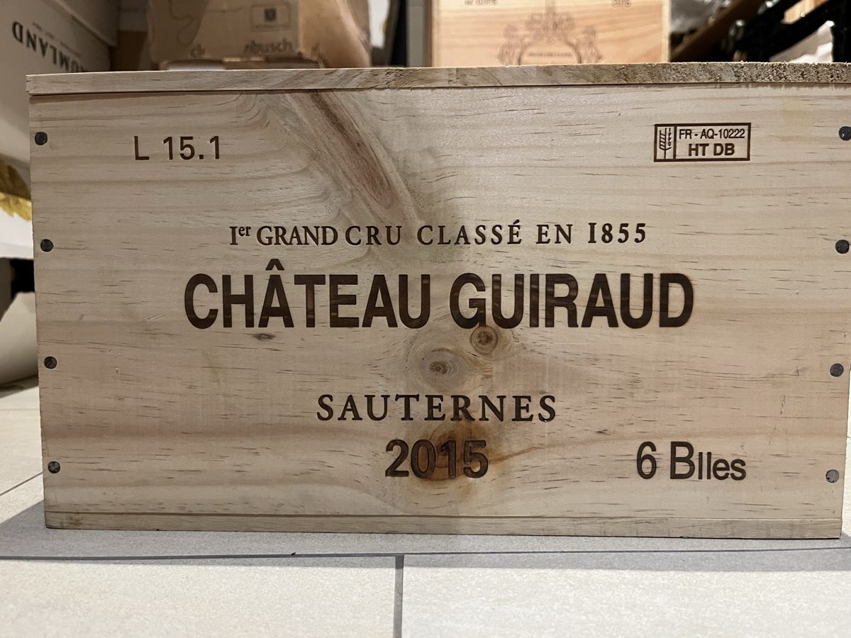 6 Flaschen Château Guiraud 2015, Sauternes 1er Grand Cru (Neu und ...