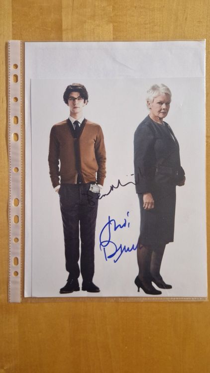Judi Dench, Ben Whishaw, Original Autogramme m. Zertifikat (Gebraucht ...