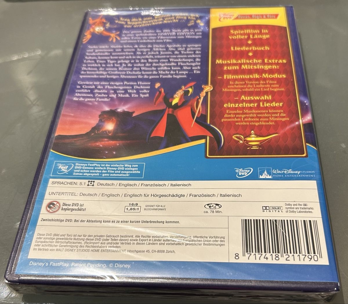 Aladdin - Limited Edition DVD - Musikalisches Meisterwerk (Neu und ...
