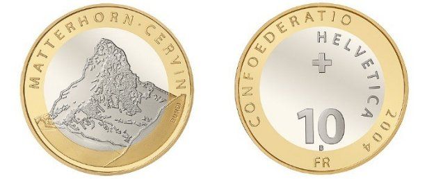 2004 Gedenkmünze Matterhorn 10 Franken (2 Stück) (Neu und originalverpackt) in Münsingen für CHF ...