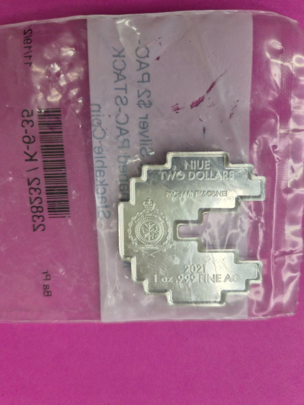 1 OZ Silbermünze Niue 2021 PAC MAN .999 Silver (Neu und ...