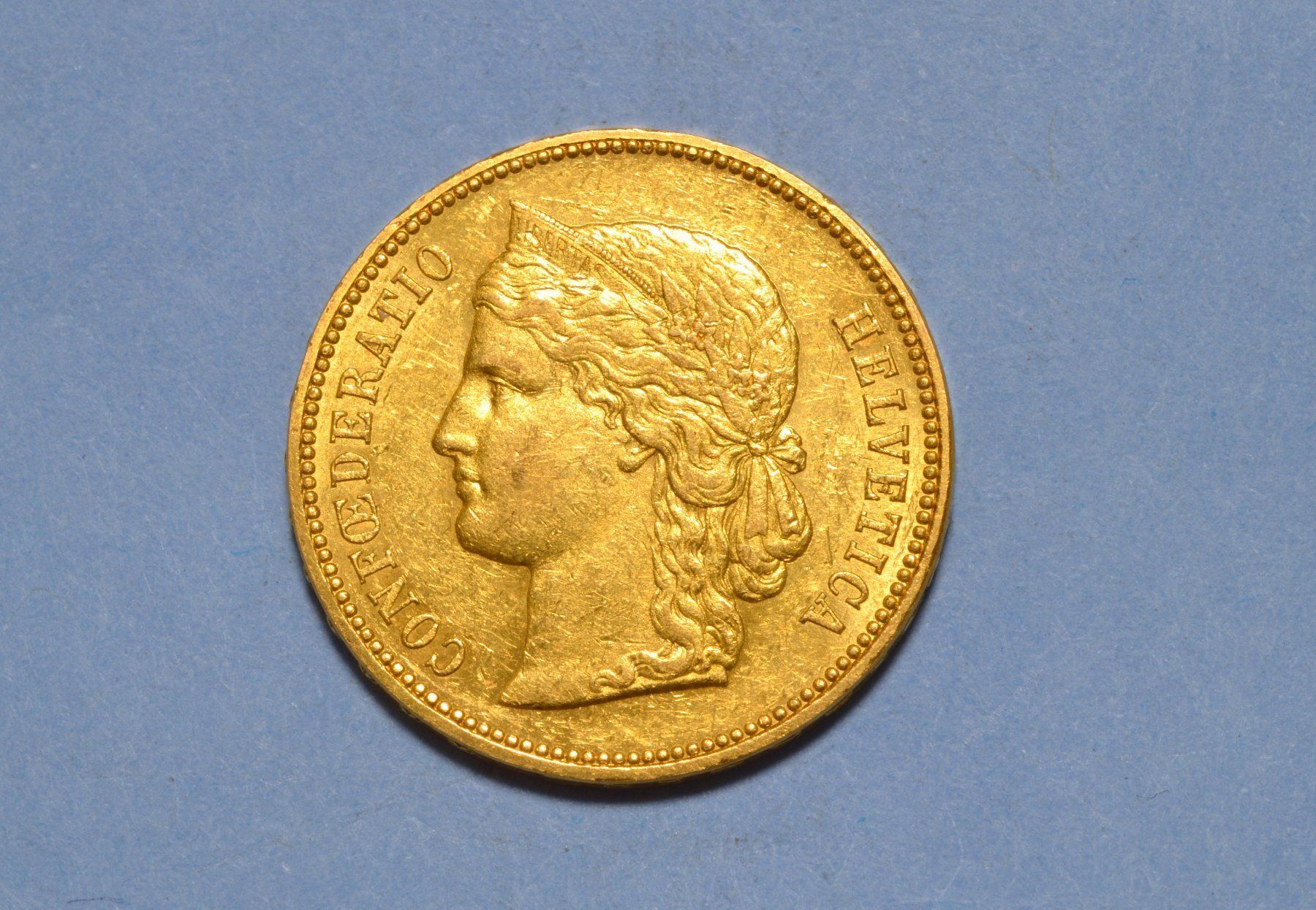 20-er Helvetia 1889 DOMINUS 3 Sterne über Kopf (Gebraucht) in Oberglatt ...