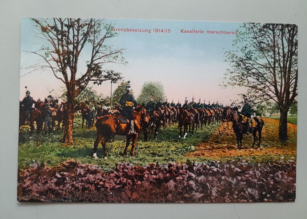 AK Militär Kavallerie marschbereit Grenzbesetzung 1914 /1915 | Kaufen auf Ricardo