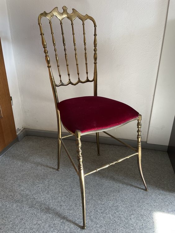 Designer Stuhl aus Italien 70er Jahre aus Messing | Kaufen auf Ricardo