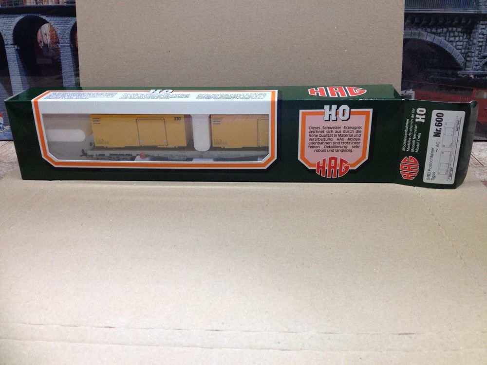 Hag 600 SBB Flachwagen Sgss, "Post", H0 | Kaufen auf Ricardo