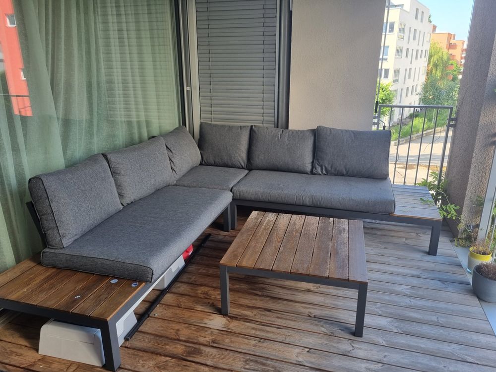 Gartenlounge Set La Vida Teak inkl. Kissen Grau | Kaufen auf Ricardo